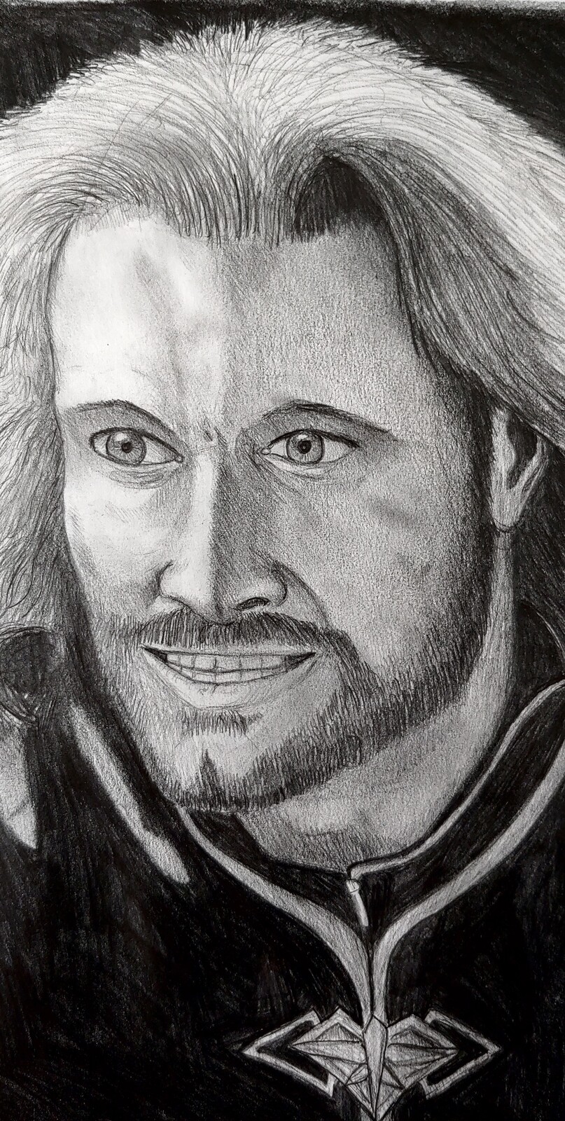 Ryan King - Aragorn (Portrait Drawing)