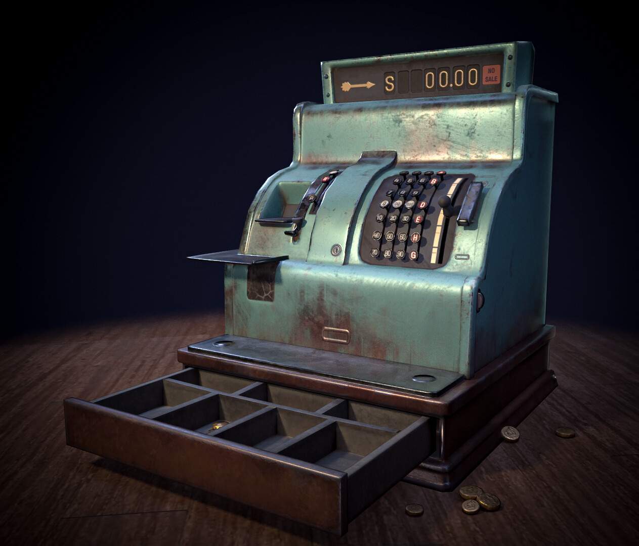 ArtStation - Old cash register