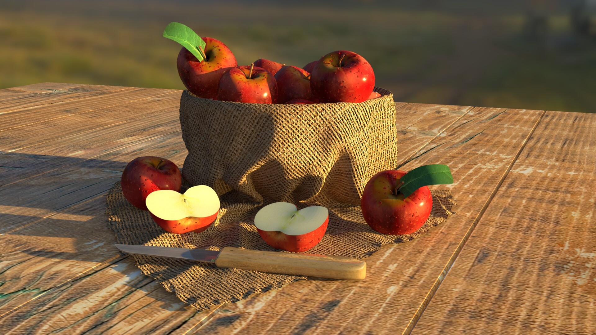 ArtStation - THE APPLE: Shading, Lighting. Rendering & Comping