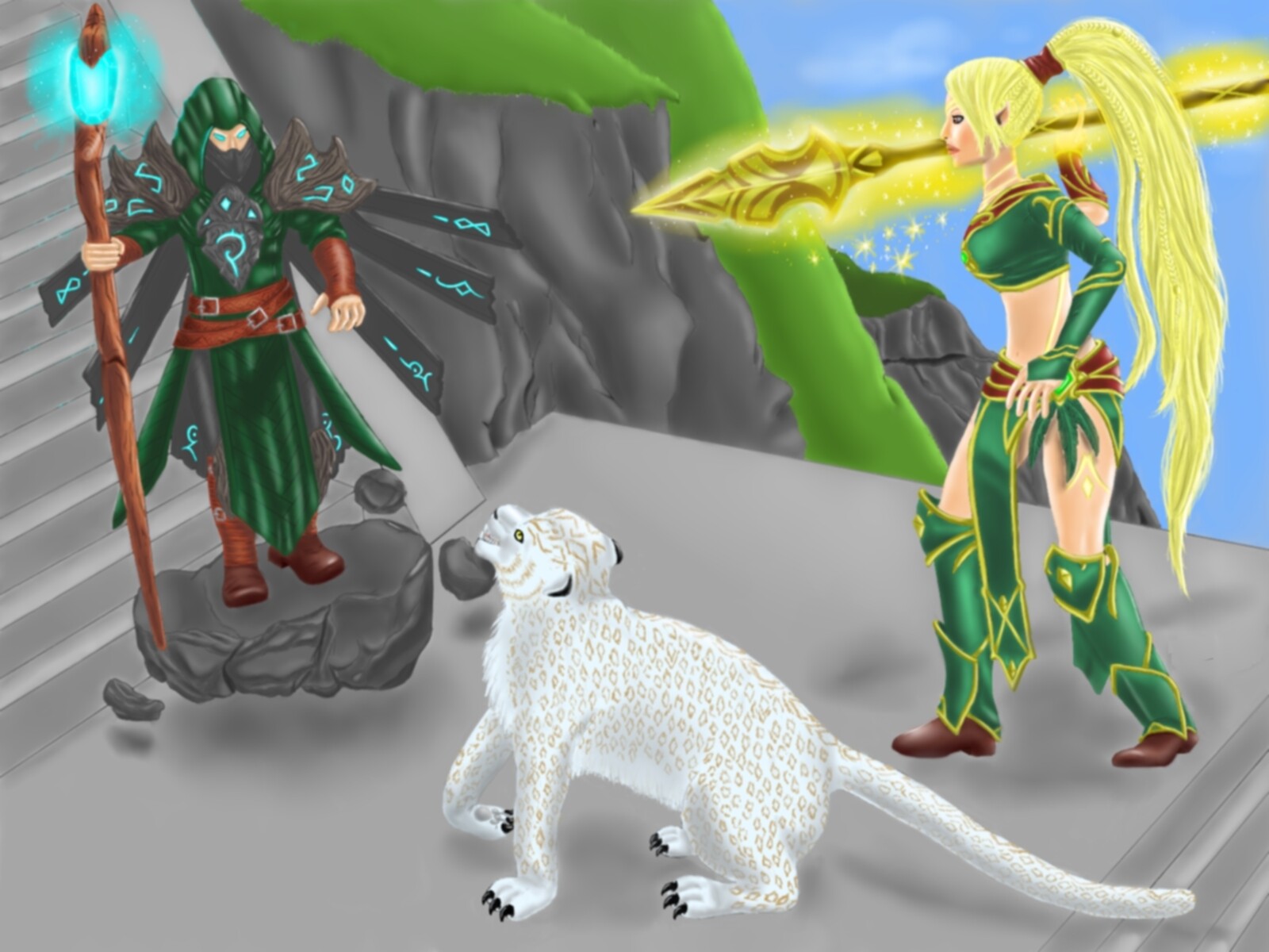 ArtStation - Light fantasy heroes