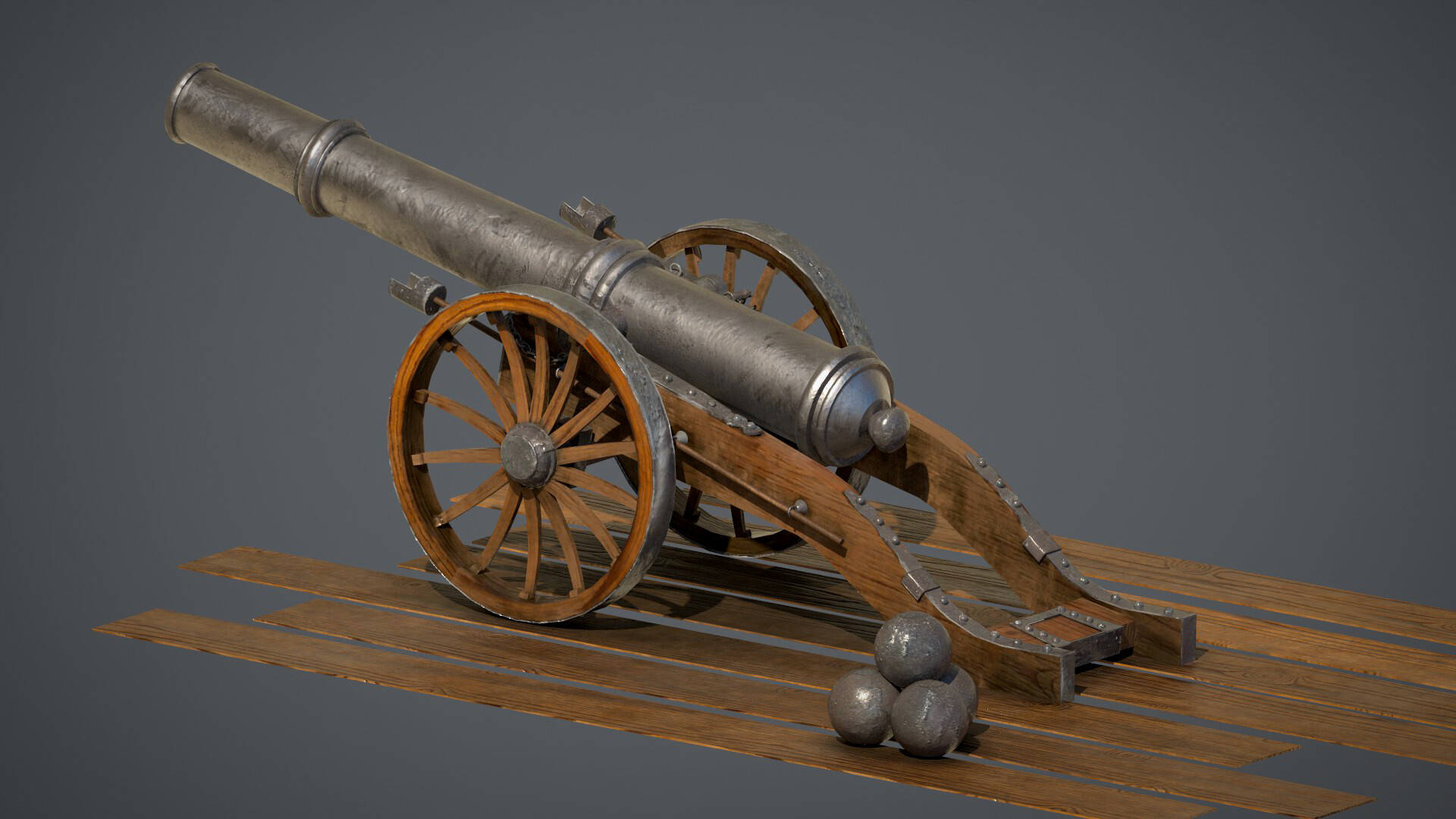 ArtStation - PBR War Cannon