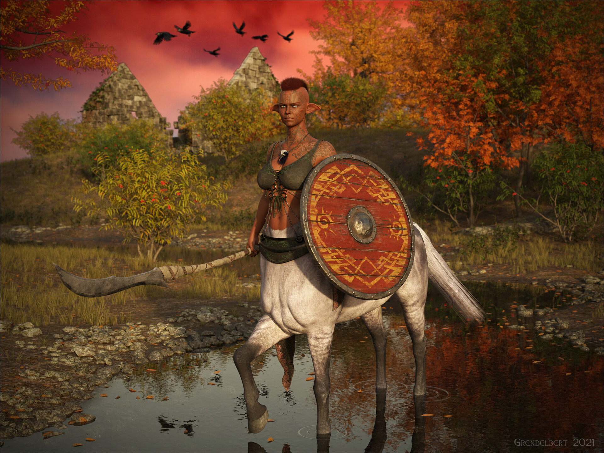 ArtStation - Red sky