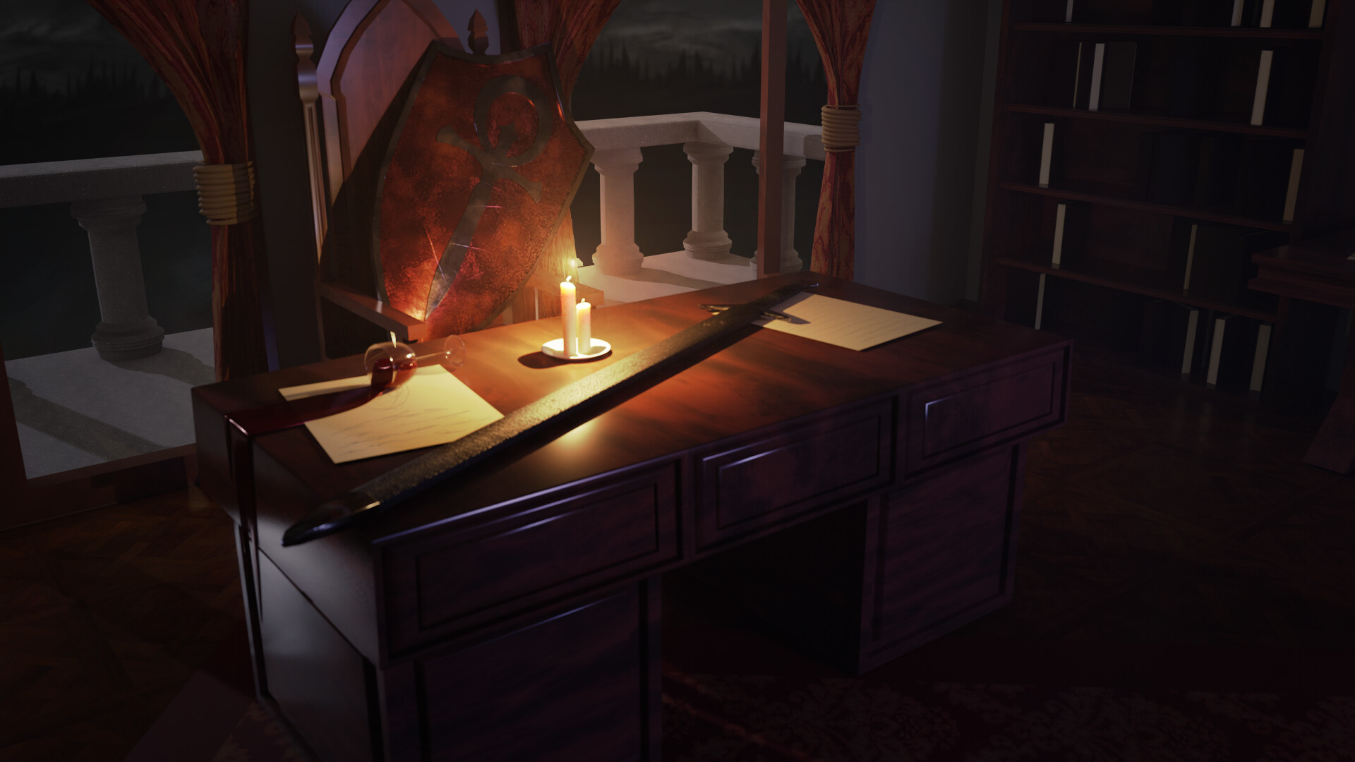 ArtStation - Gothic Vampire Mansion