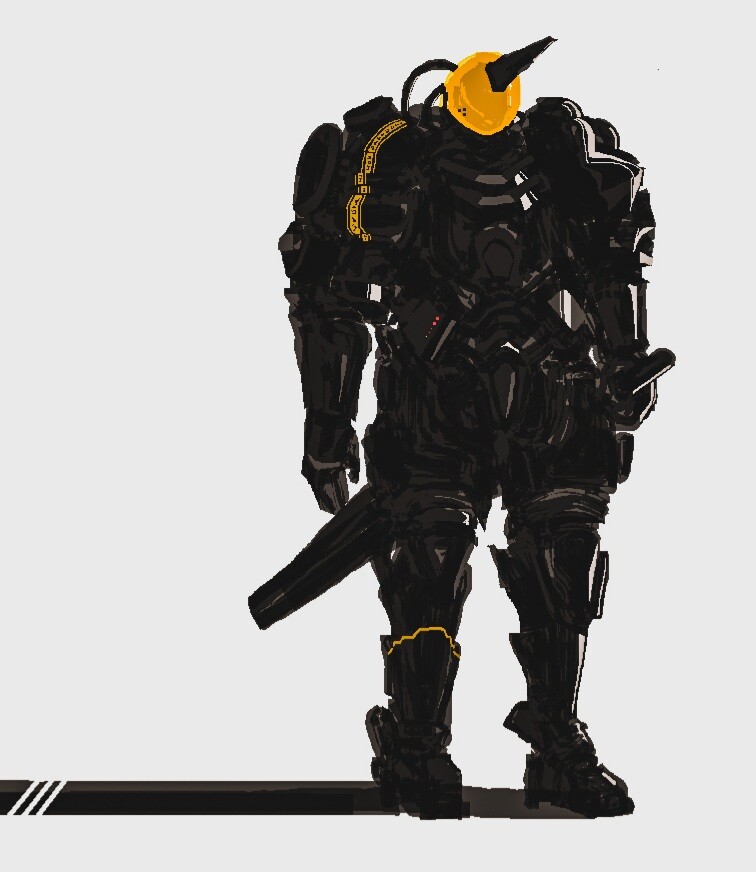 ArtStation - MS Paint Mech Concept