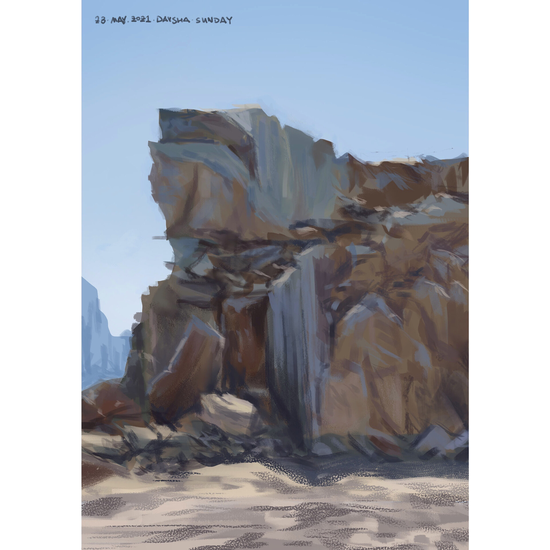 ArtStation - Rock slope