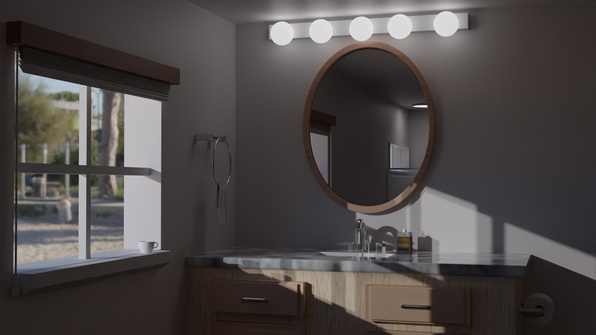 ArtStation - Brand new bathroom-Architechtural_Visualazation