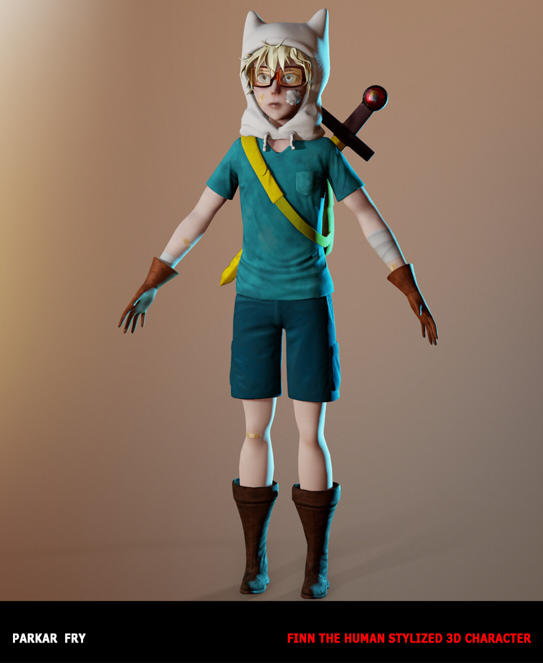 ArtStation - Finn The Human Stylized Character