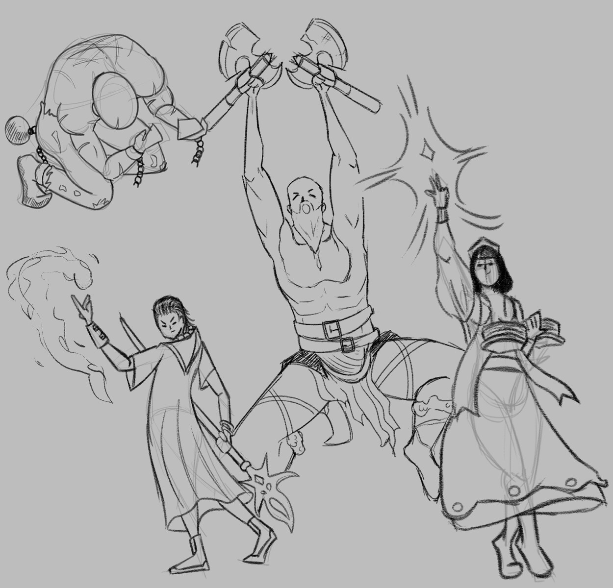 ArtStation - 2D Sketch RPG Poses