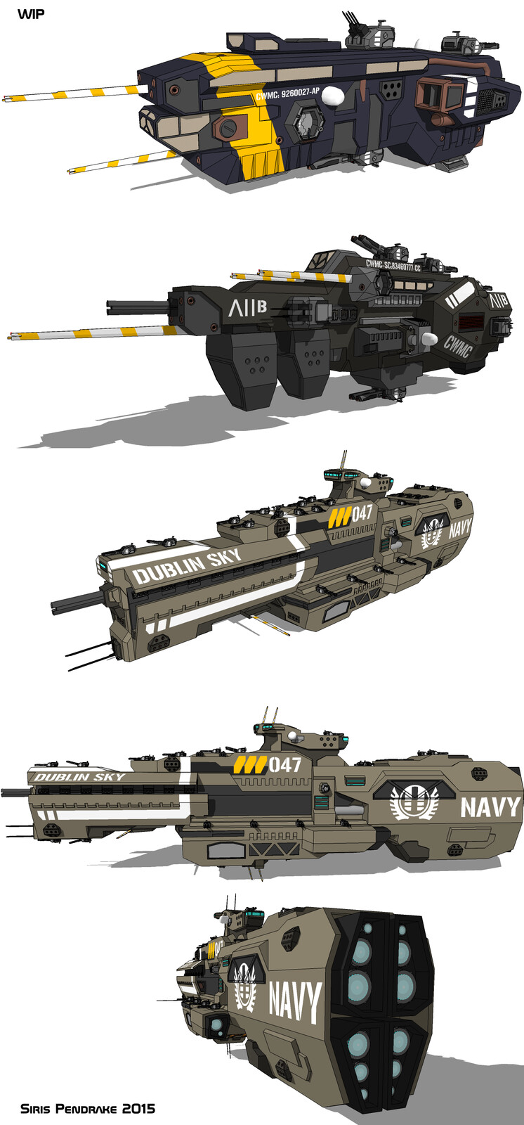 Siris Pendrake - Space Ships (Old Art)