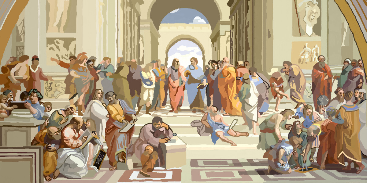 ArtStation - School of Athens ( Painting )