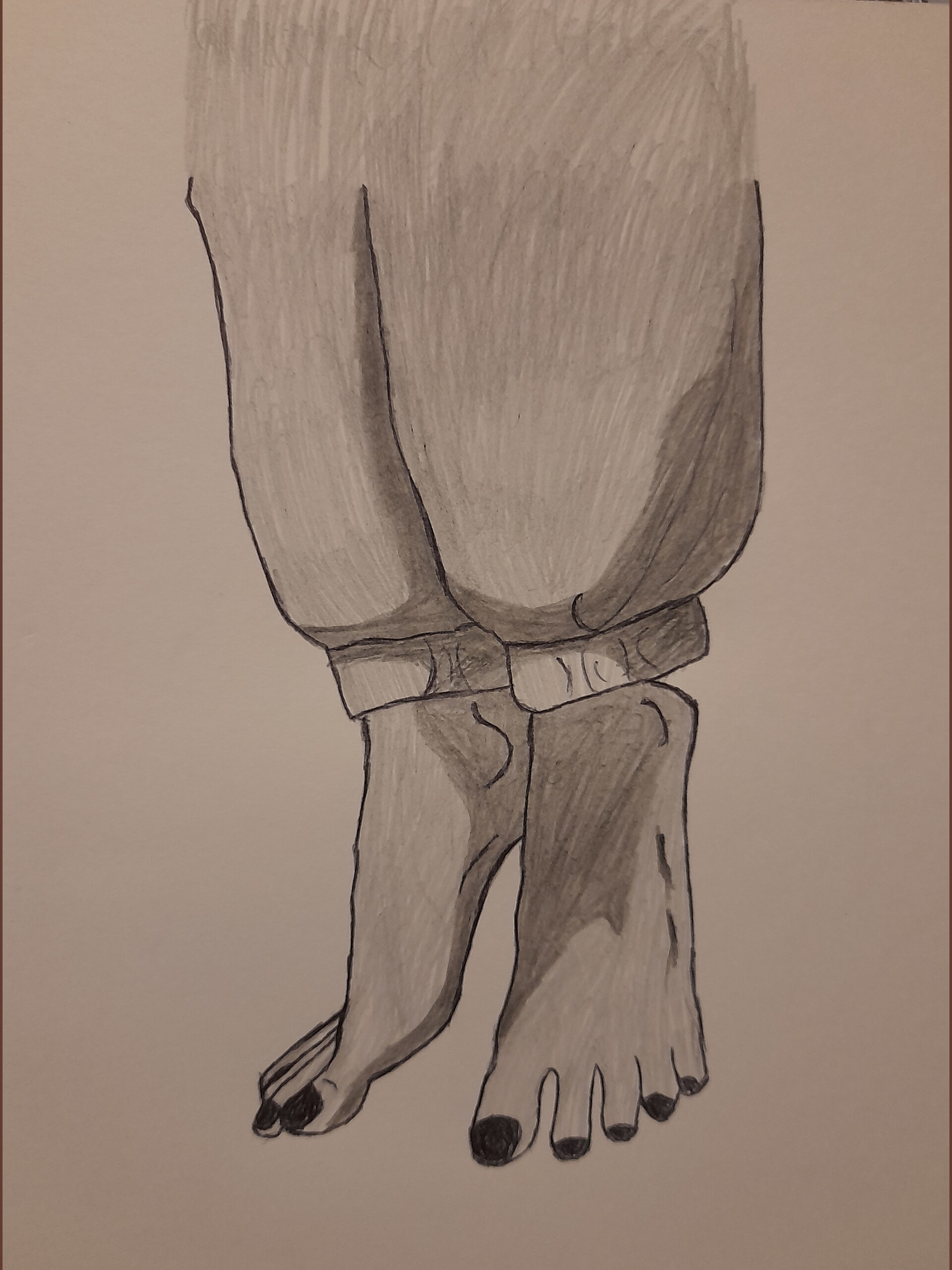 how to draw feet walking away