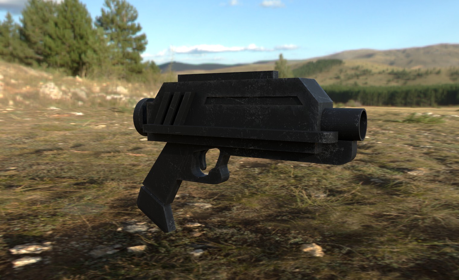 ArtStation - DC-17 Clone Blaster Pistol