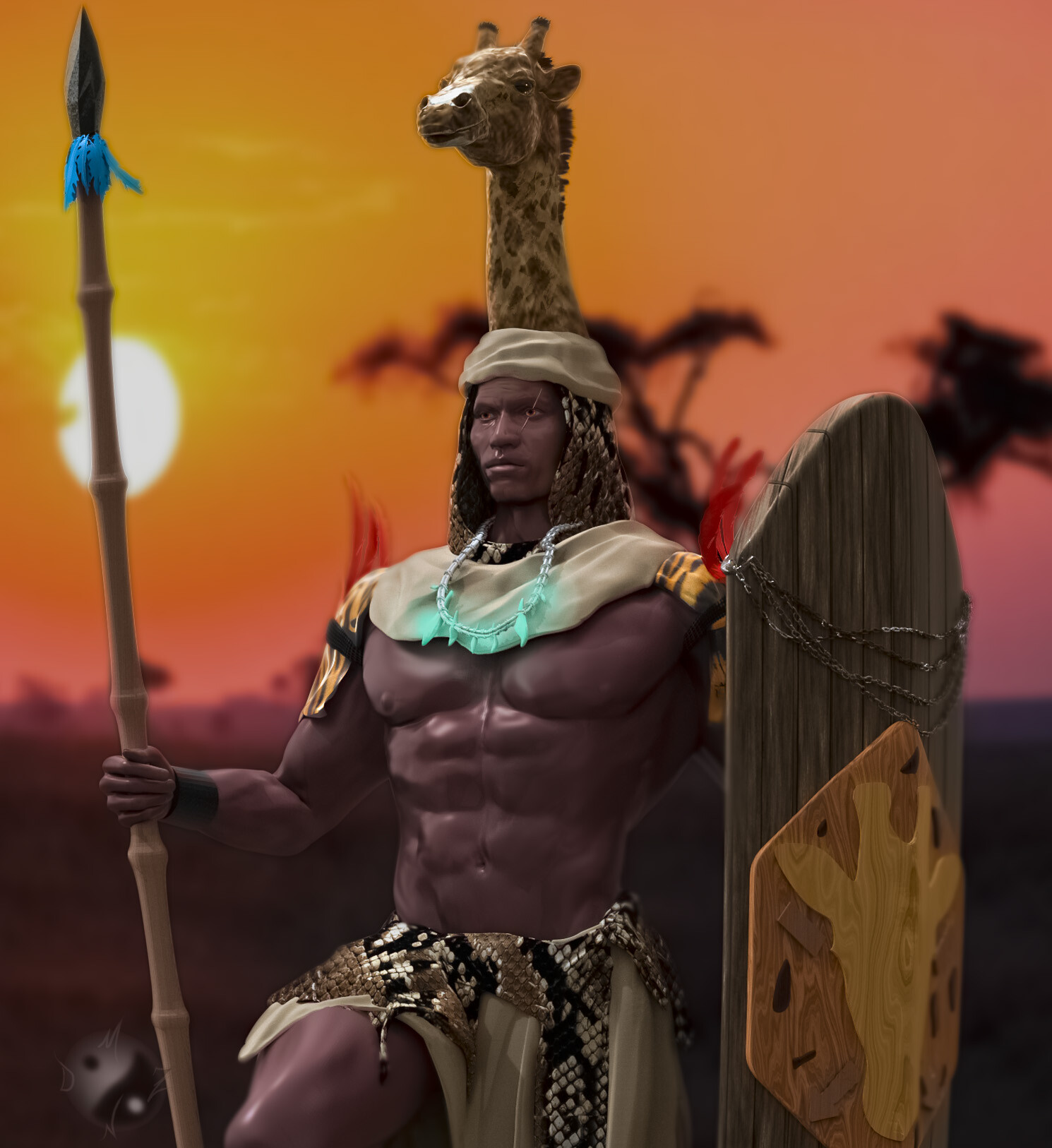 ArtStation - Giraffe Man