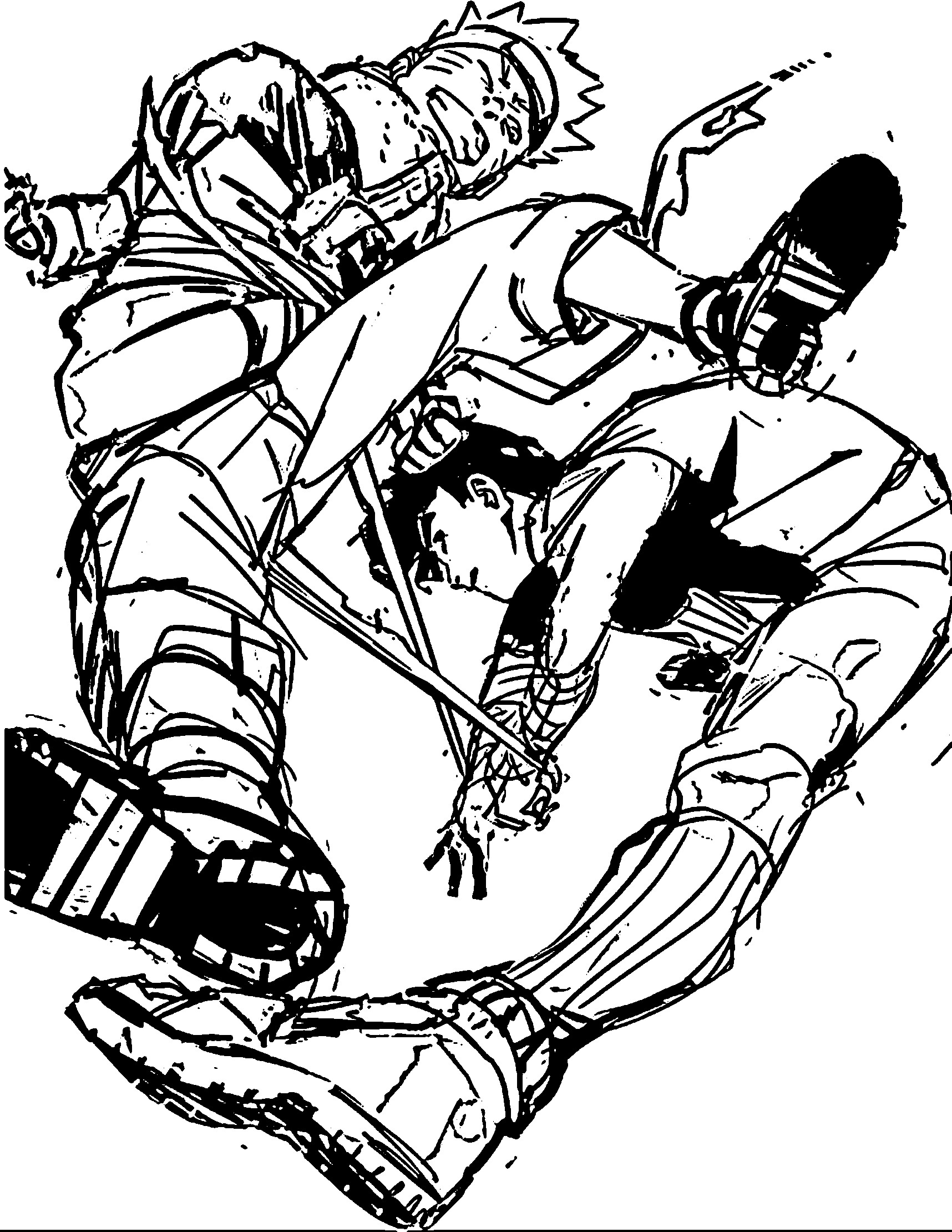 rock lee naruto coloring pages