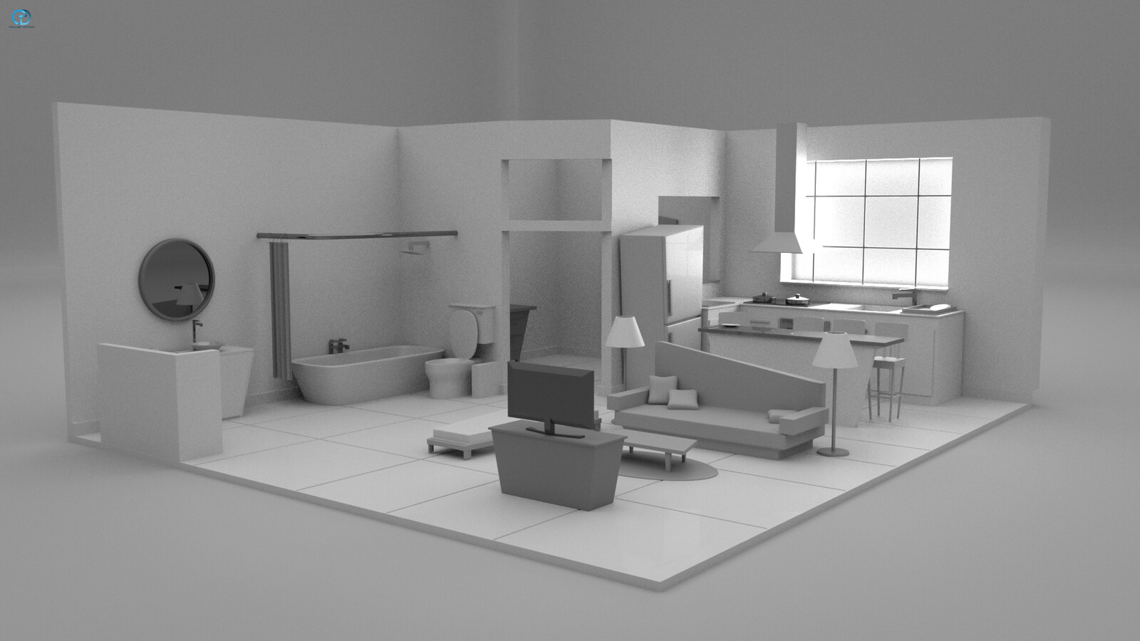 Illusory Shade - cartoon house