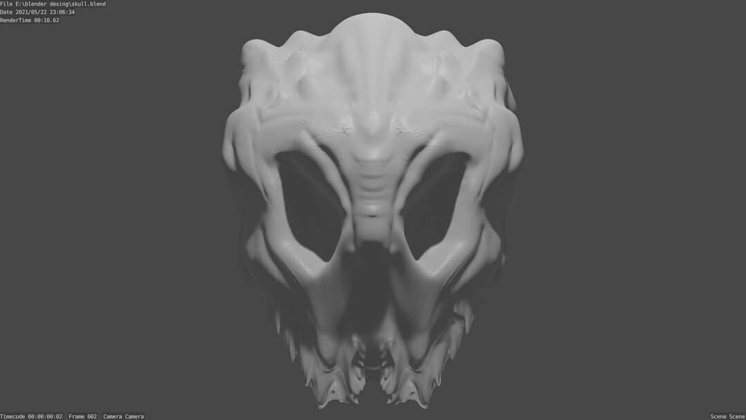 ArtStation - Monster skull