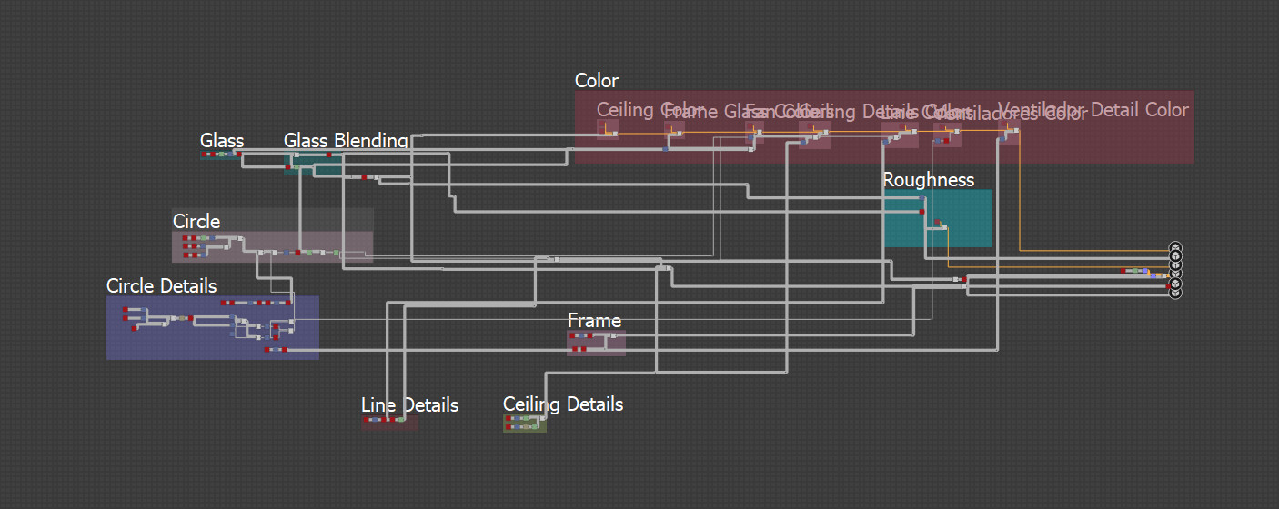 Clàudia Mendoza - Sci-Fi Corridor | Substance Designer