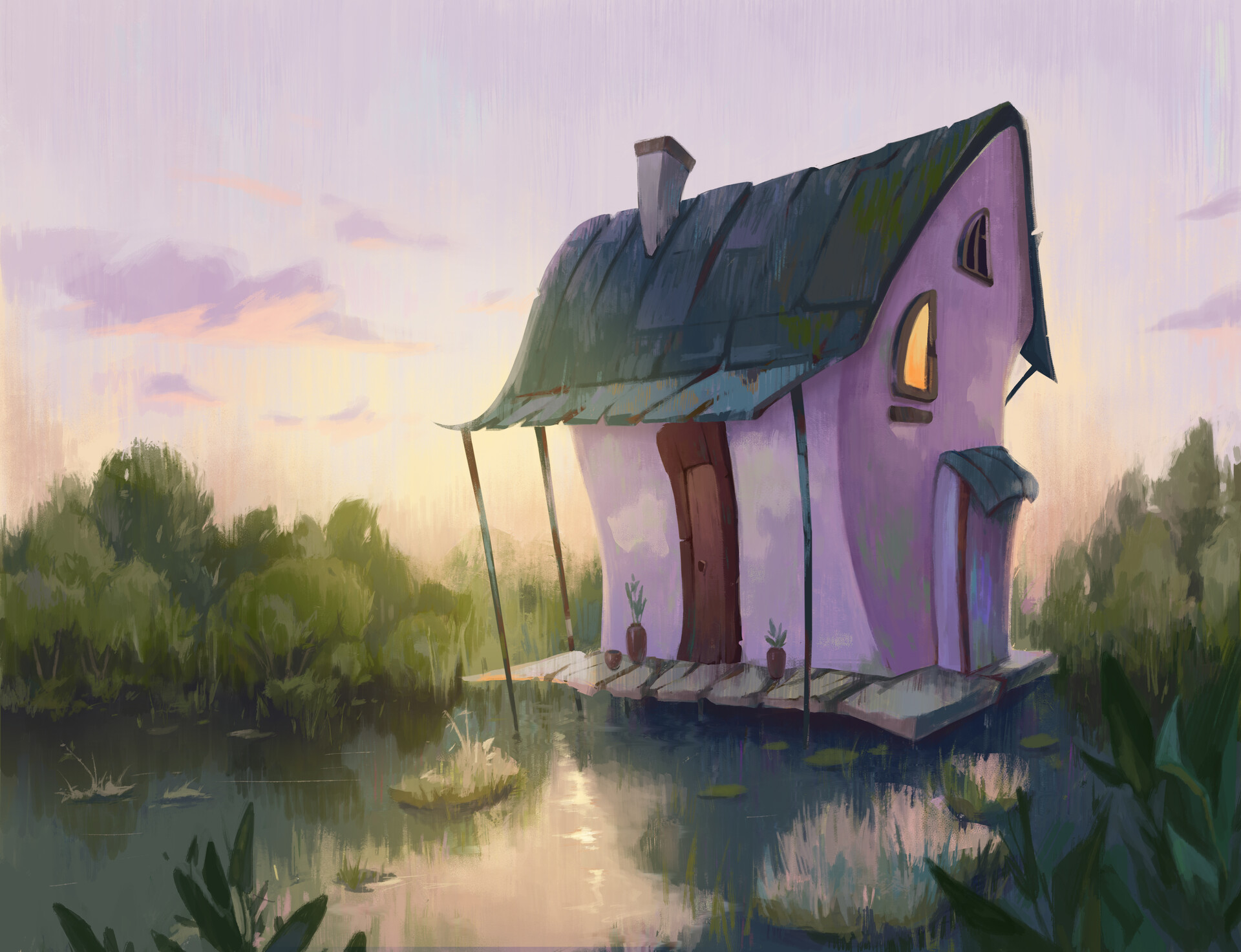 ArtStation - Cozy swamp