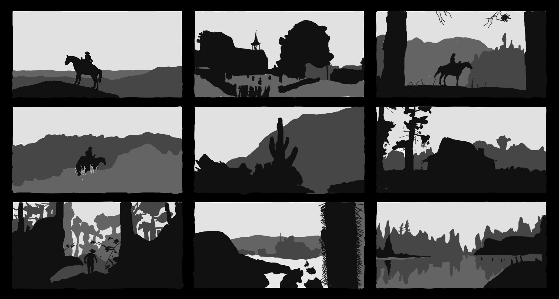 ArtStation - Environment Studies - Thumbnails