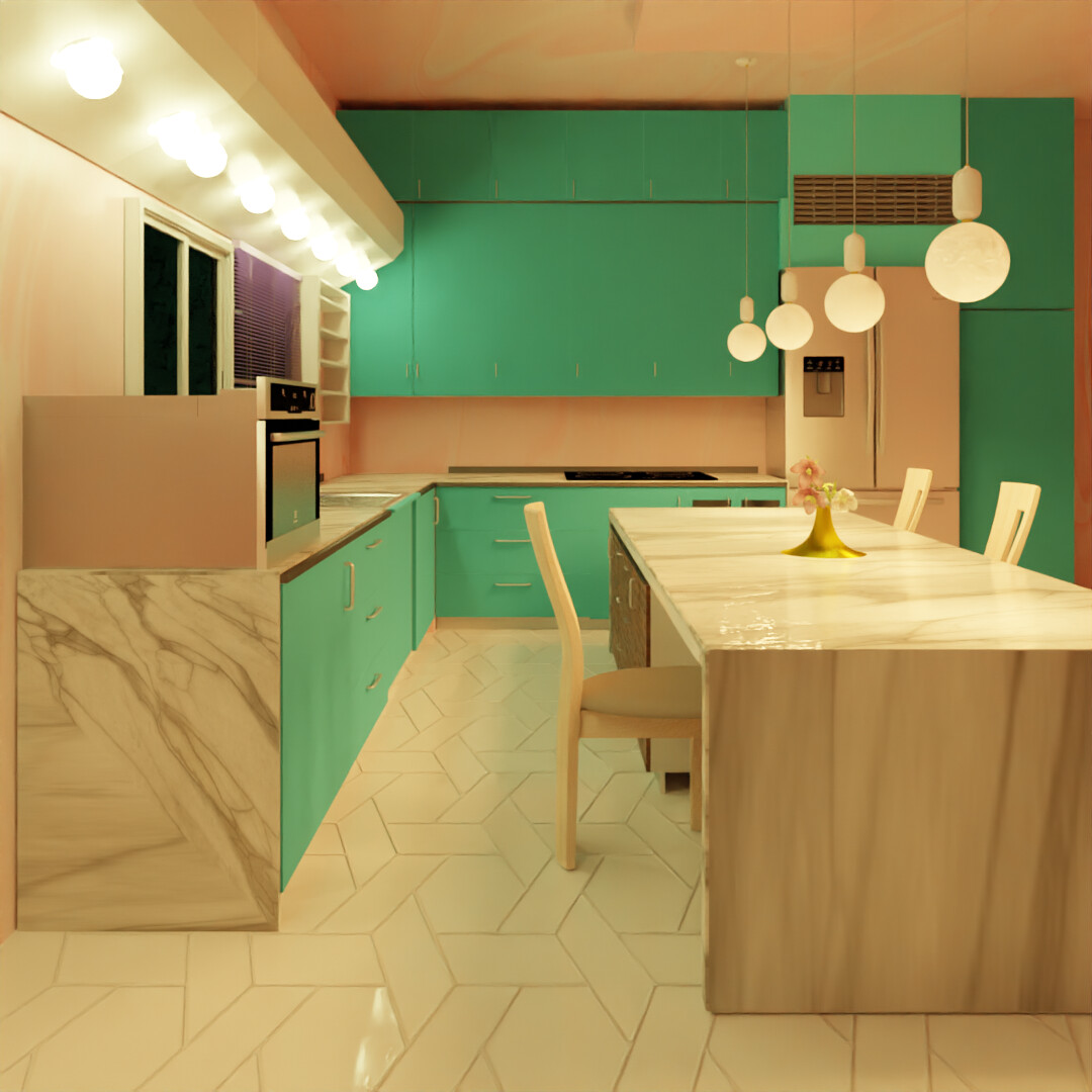ArtStation - Modern Kitchen Interior