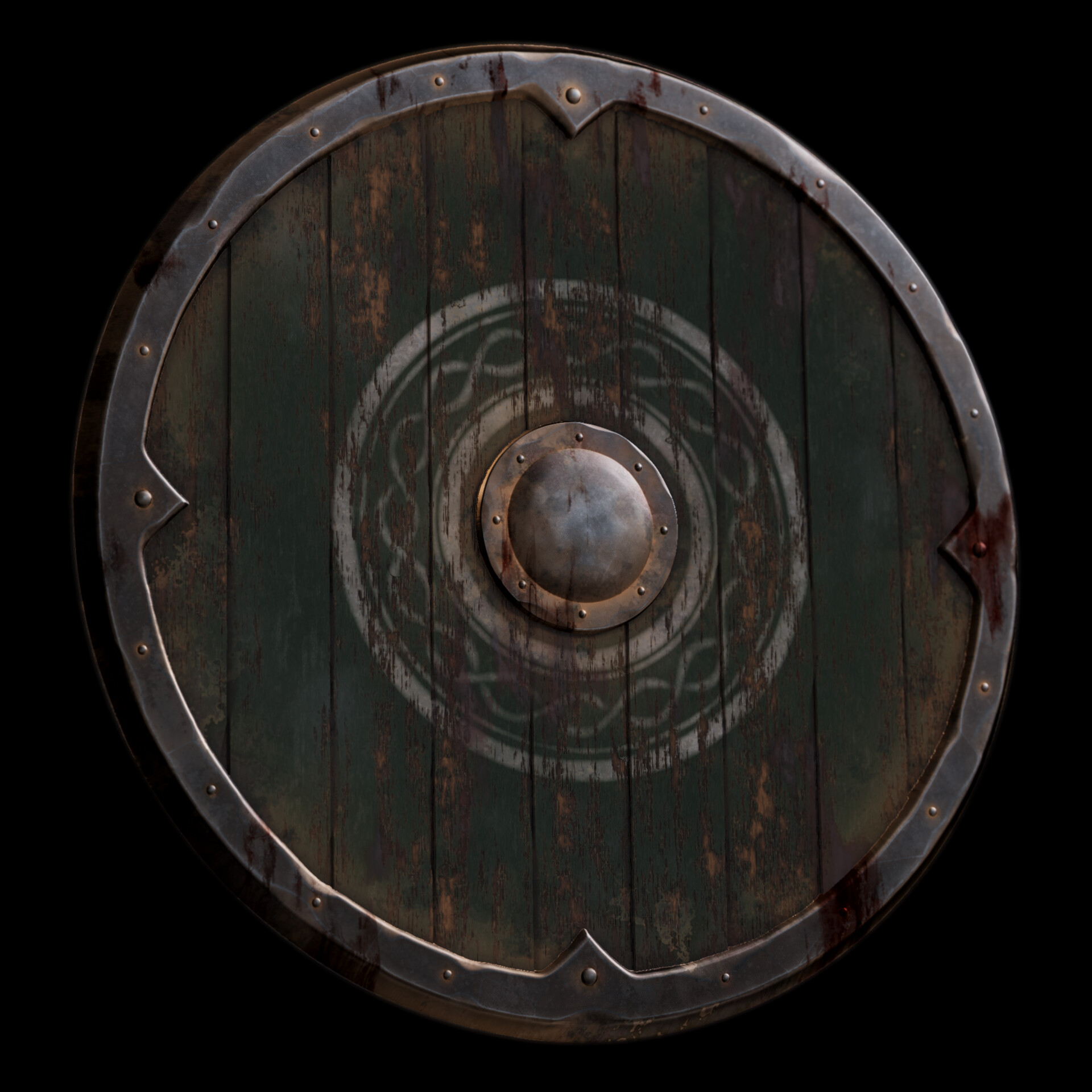 Mark Hayes - Viking Shield, Realistic & Stylized - Substance Designer