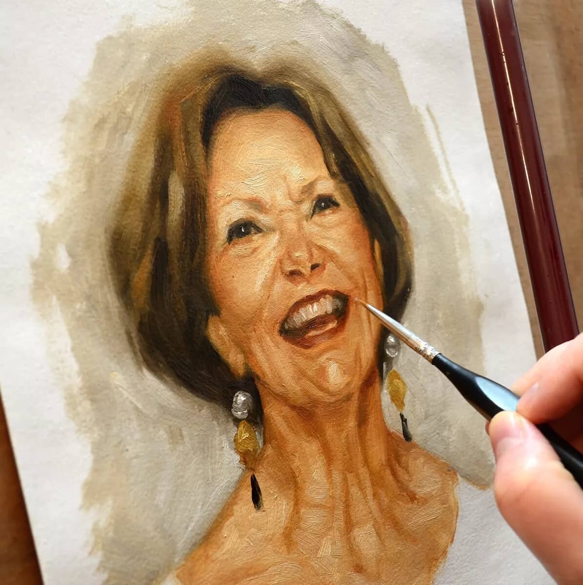 Kate Oleska - Portrait of Joan Bakewell