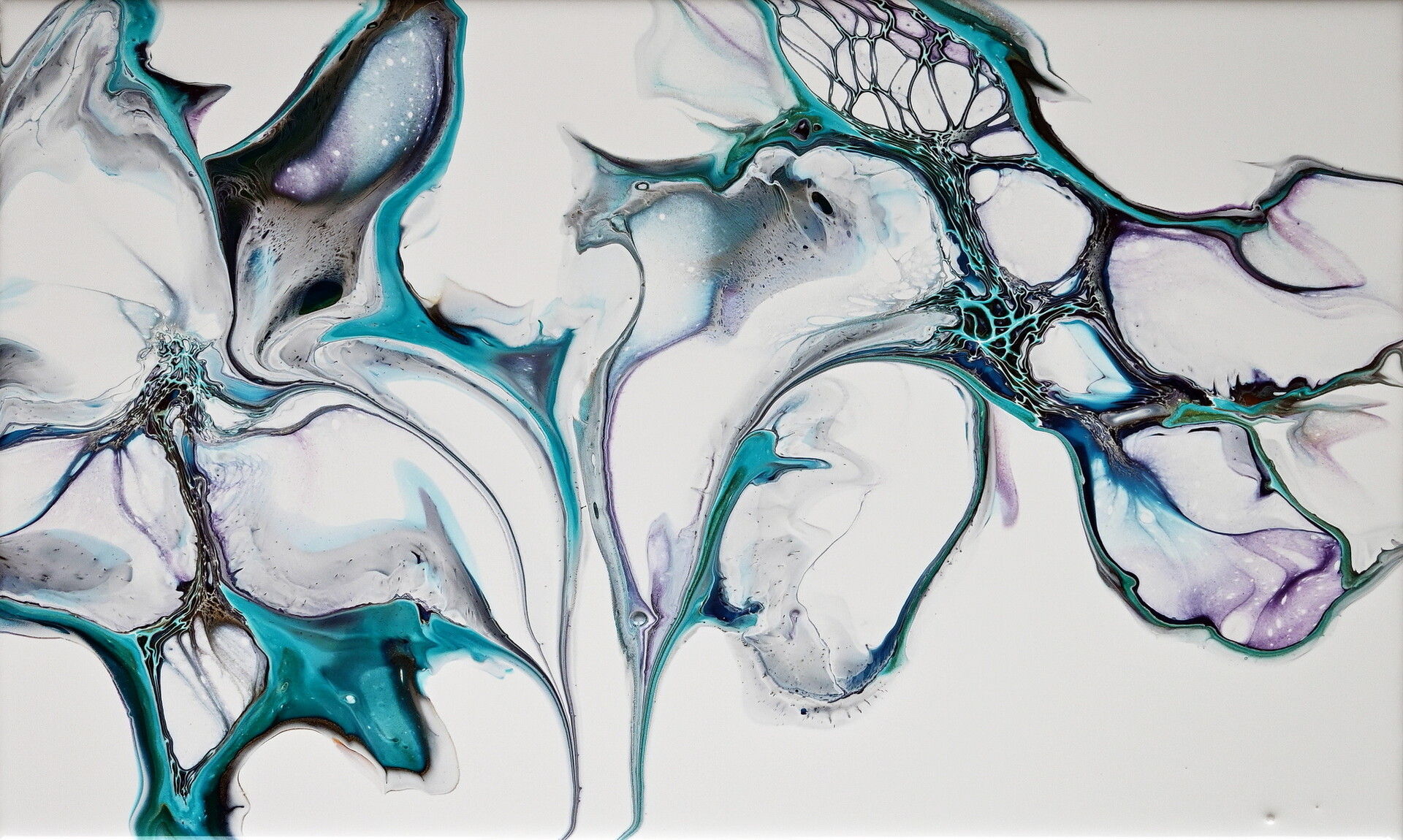 Fiona Art - Practising bloom ~ Minimalist style pour ~ Fluid art painting