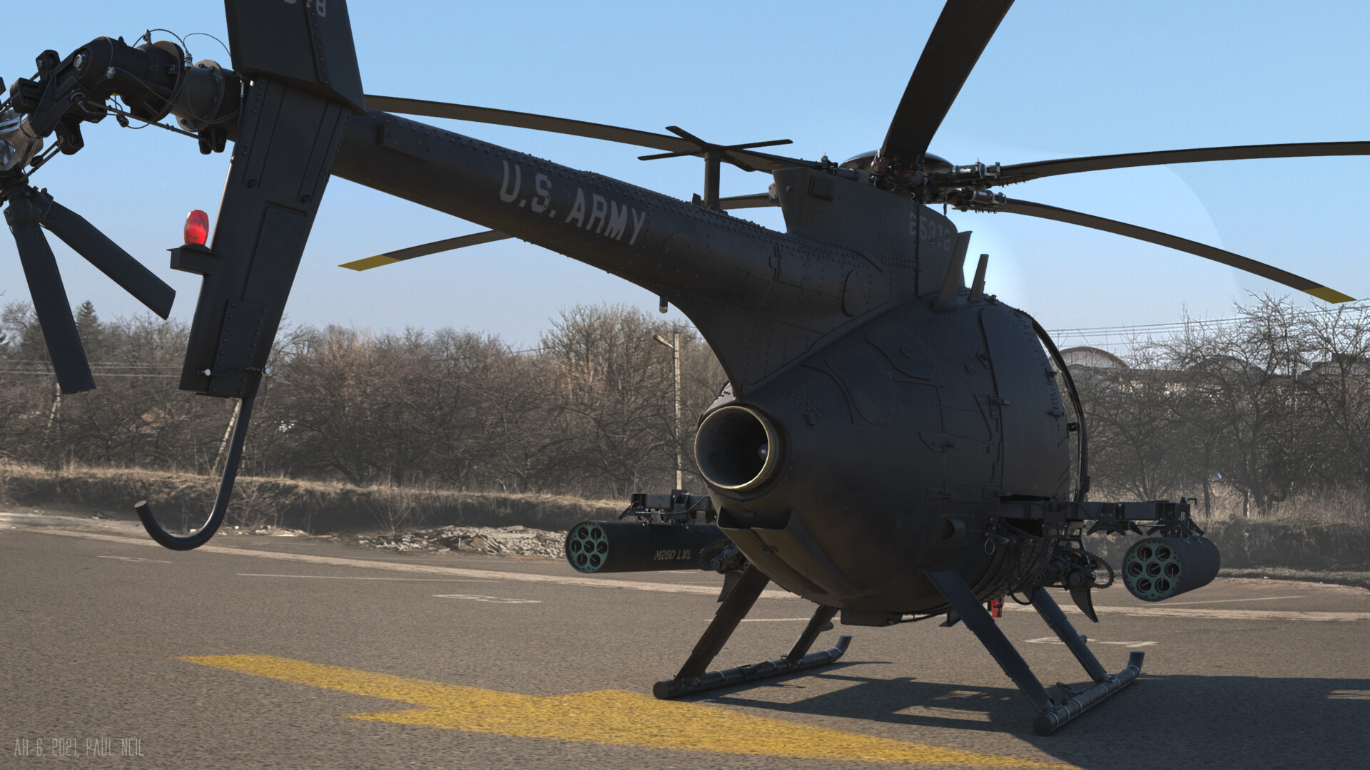 Paul Neil - AH6 Littlebird