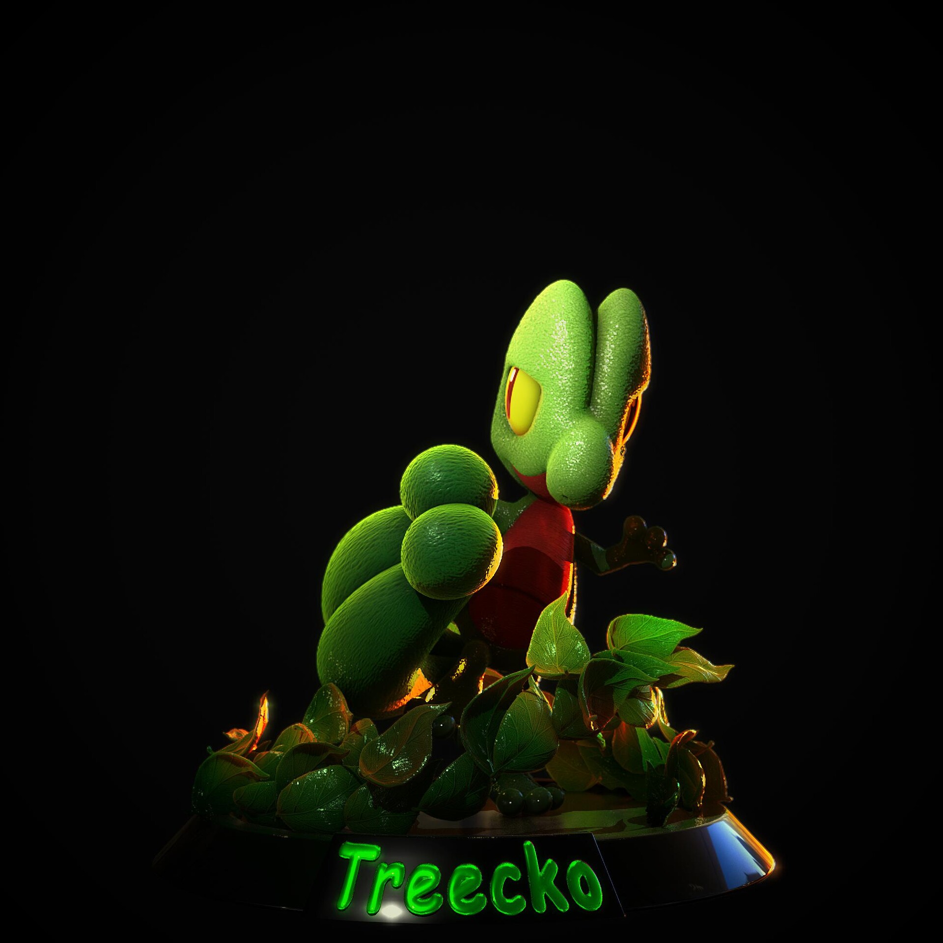 ArtStation - Pokeymon Treecko