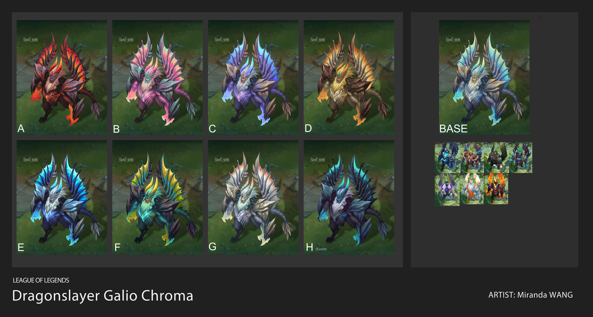 ArtStation - Dragonslayer Galio Chroma Design