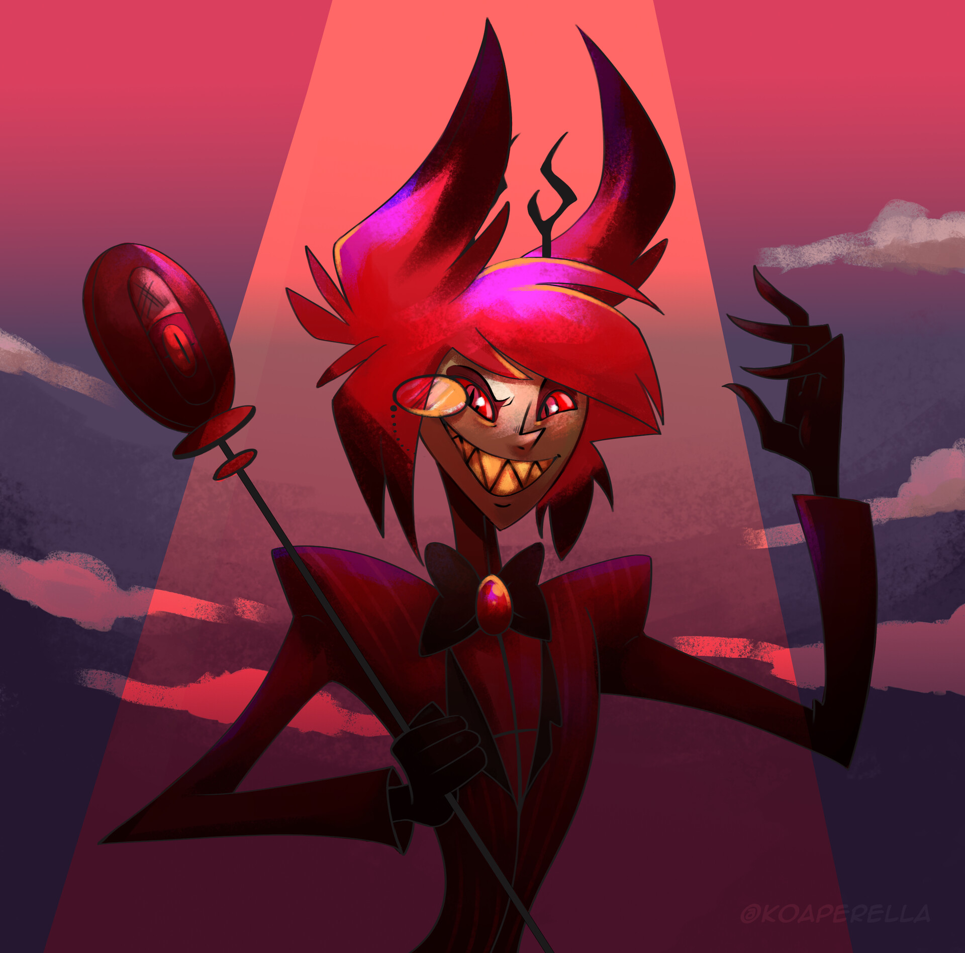 ArtStation - Alastor Hazbin Hotel