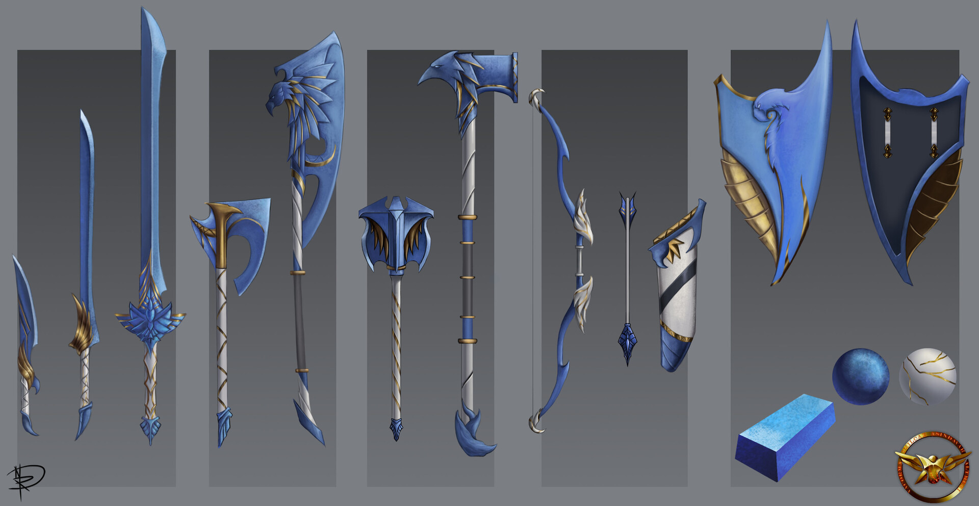 ArtStation - Beyond Skyrim: Cobalt Weapons
