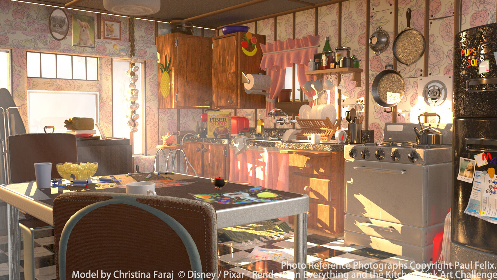 Dan - Pixar RenderMan Art Challenge - Everything and the Kitchen Sink