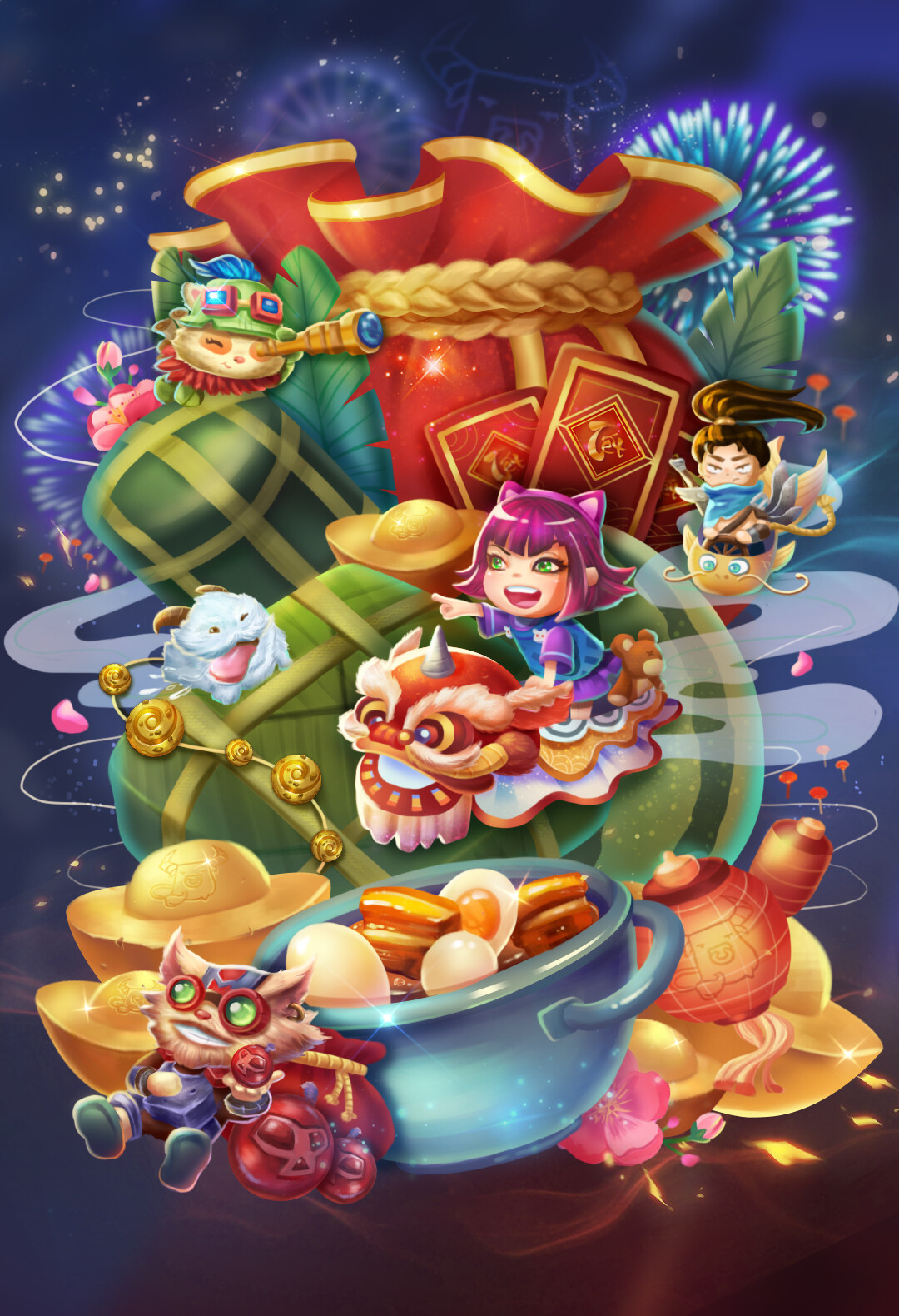 ArtStation - Fanart Wild Rift - lunar new year 2021
