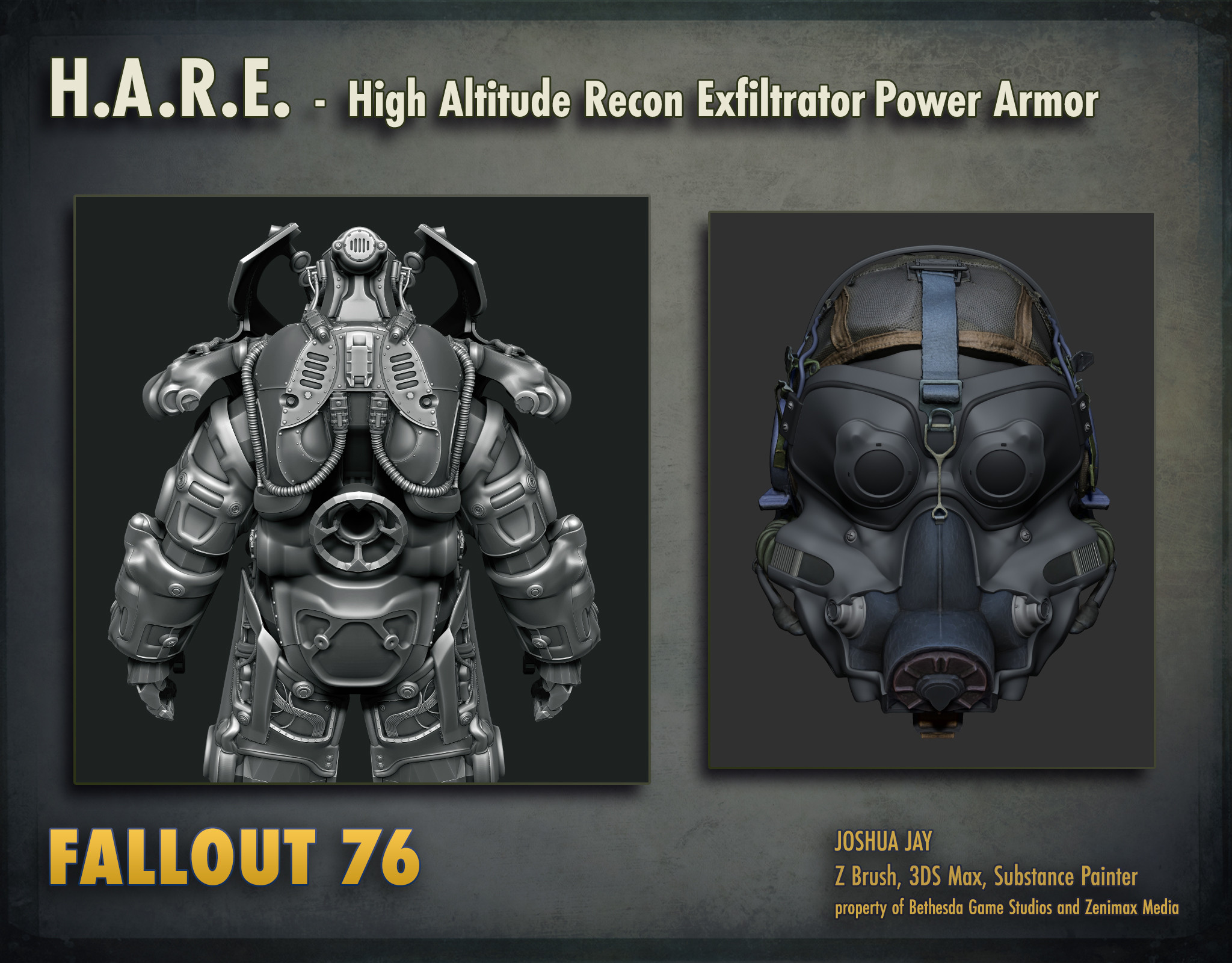 Josh Jay - Fallout 76 H.A.R.E. (High Altitude Recon & Exfilitration) Power Armor