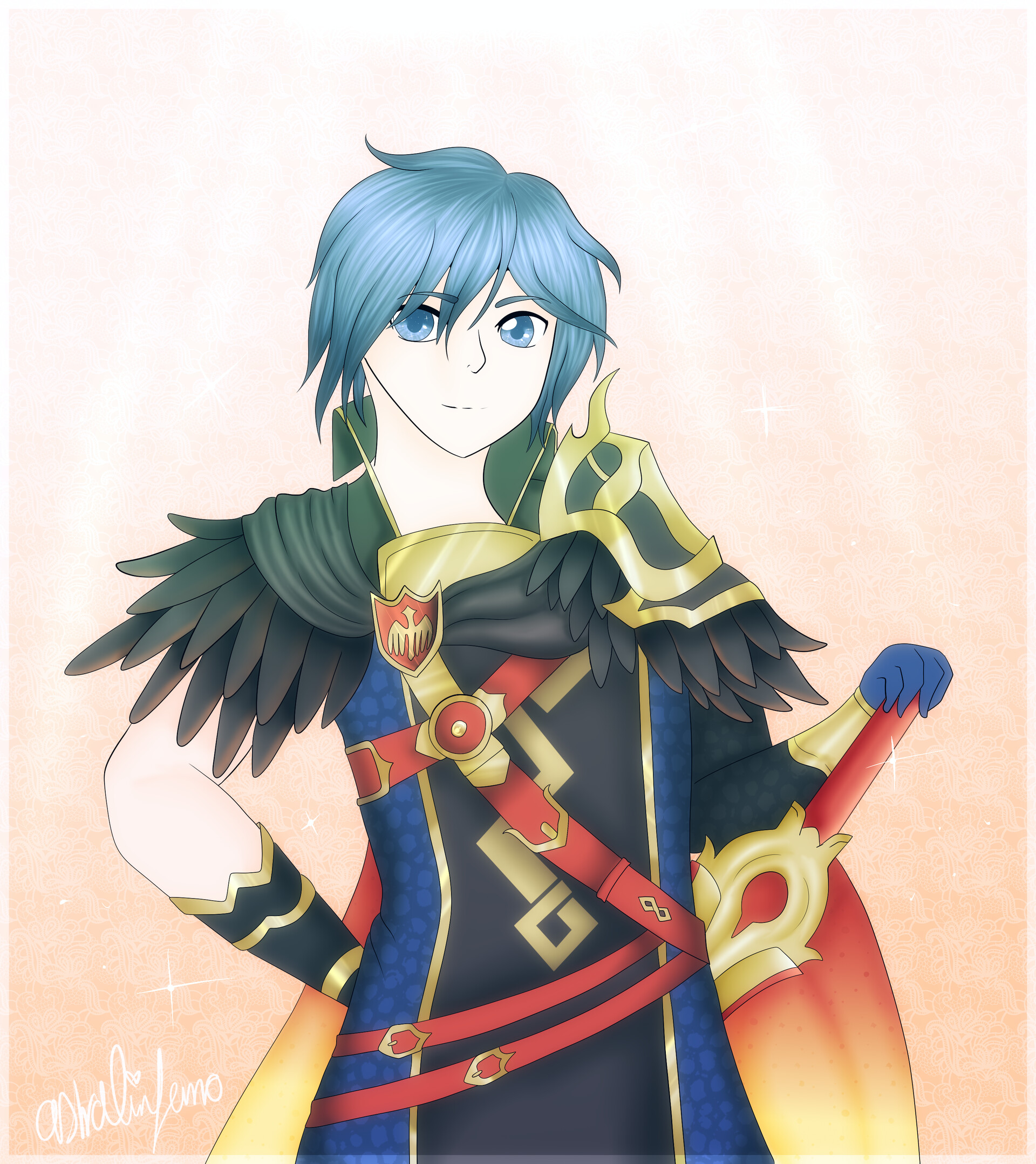 how to draw chrom fire emblem