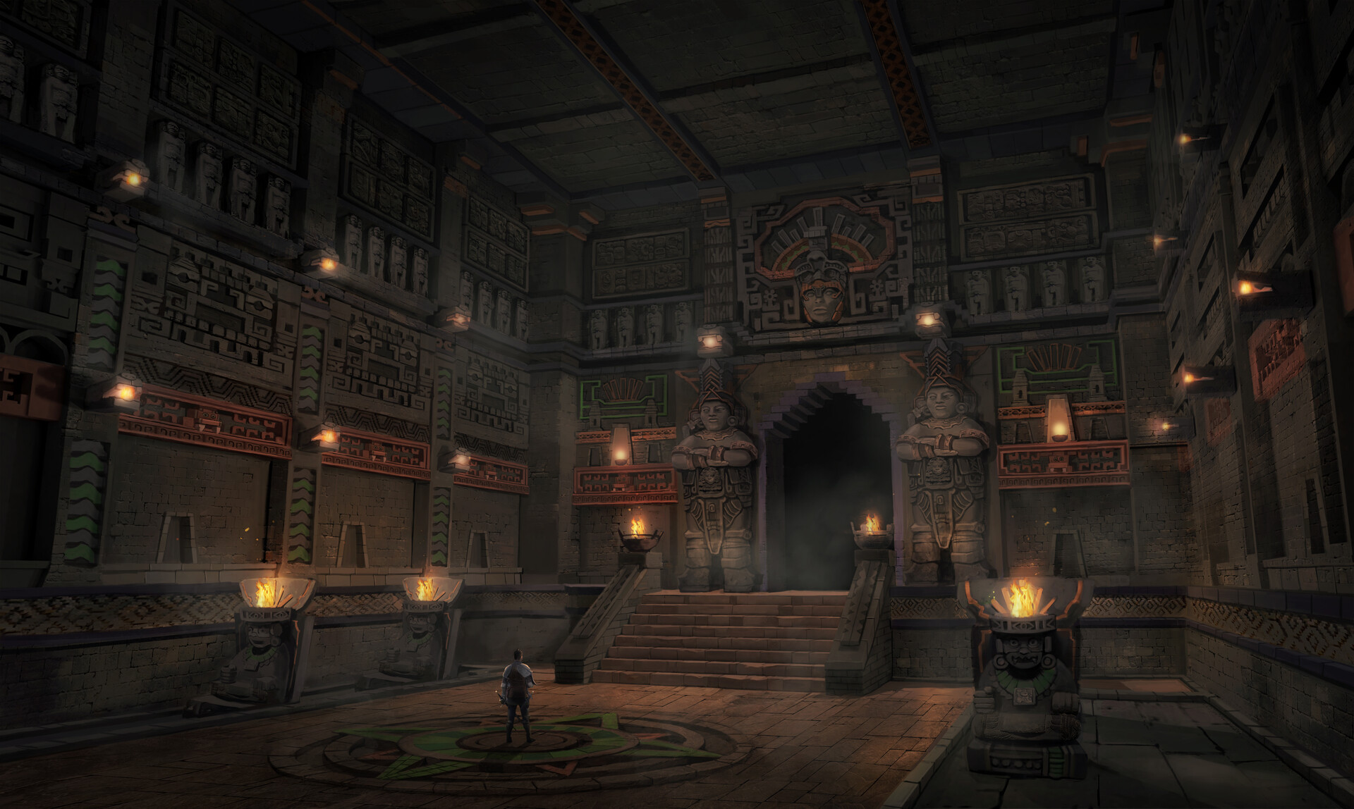 ArtStation - Mayan dungeon