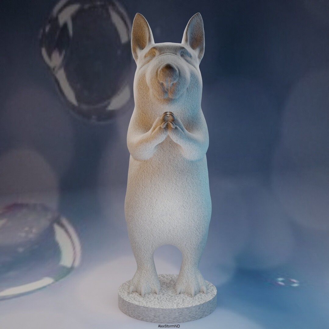 ArtStation - Meditation dog