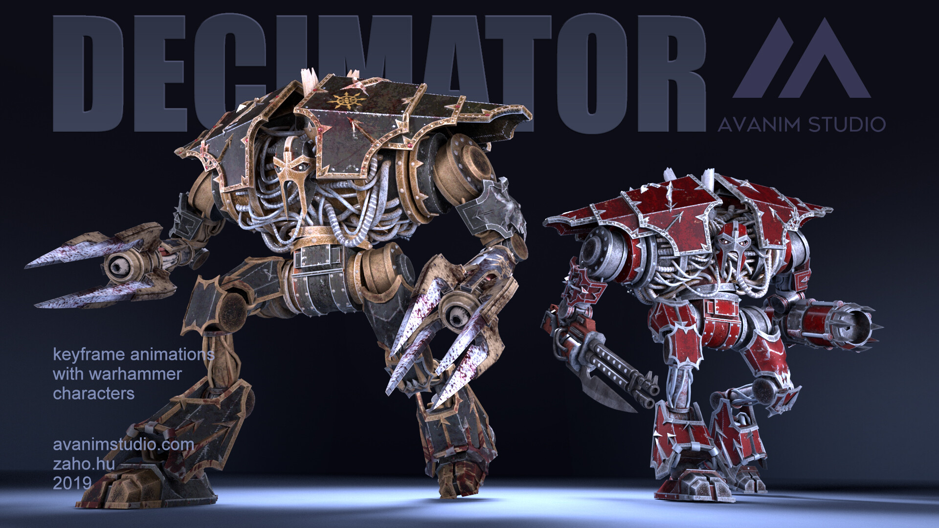 Zoltán Záhorszki - Decimator - game animations