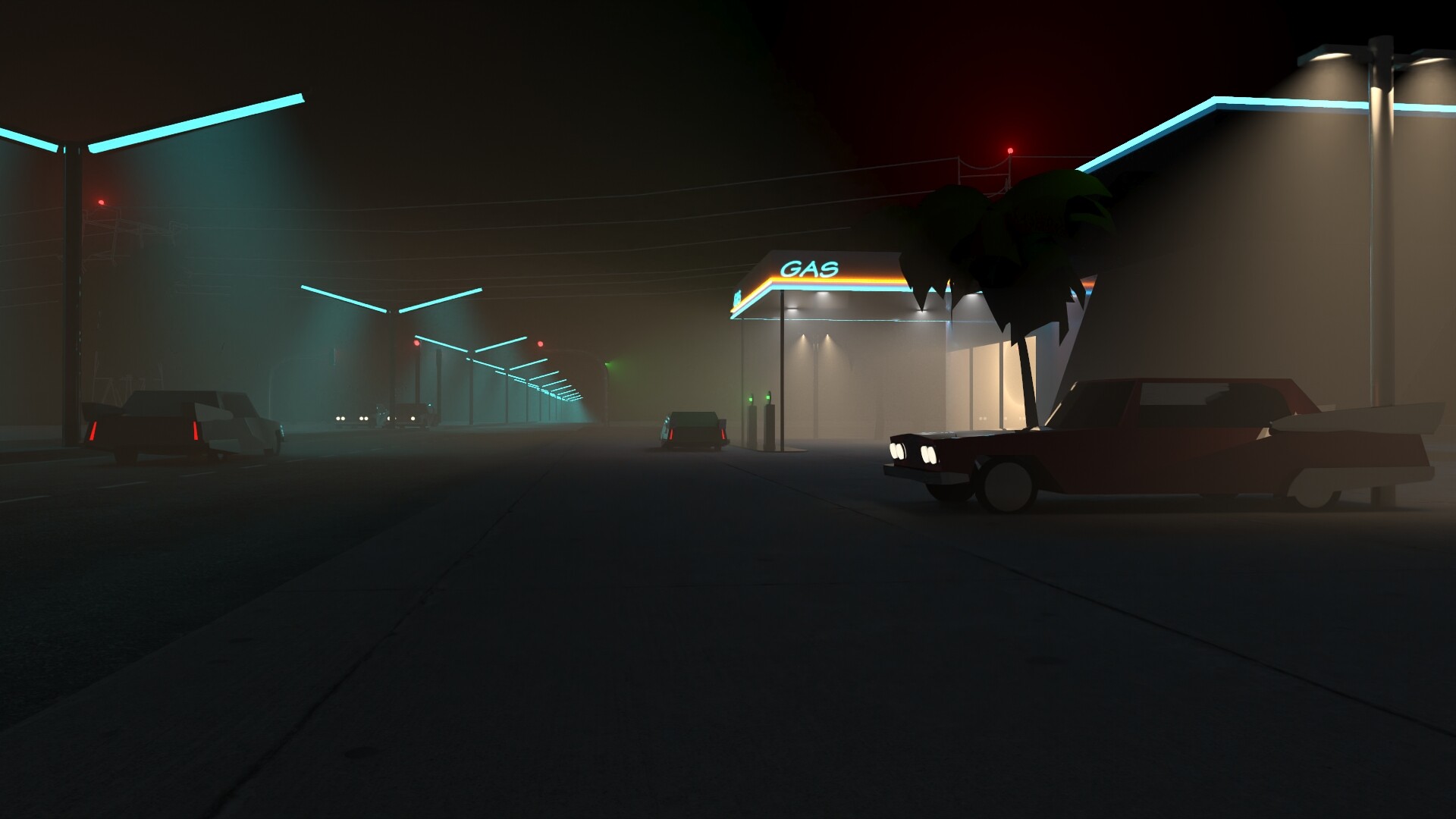 ArtStation - Suburban service station