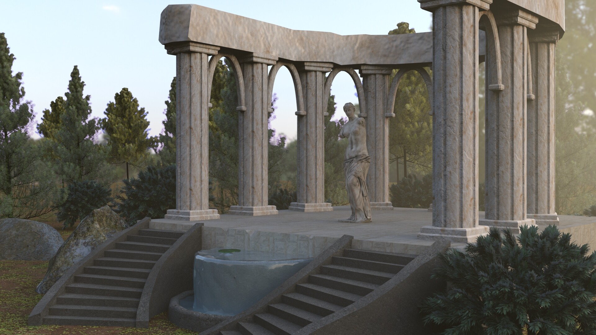 ArtStation - Forest temple