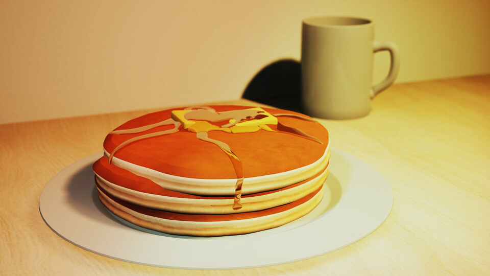 ArtStation - Thick Pancake 3D Model
