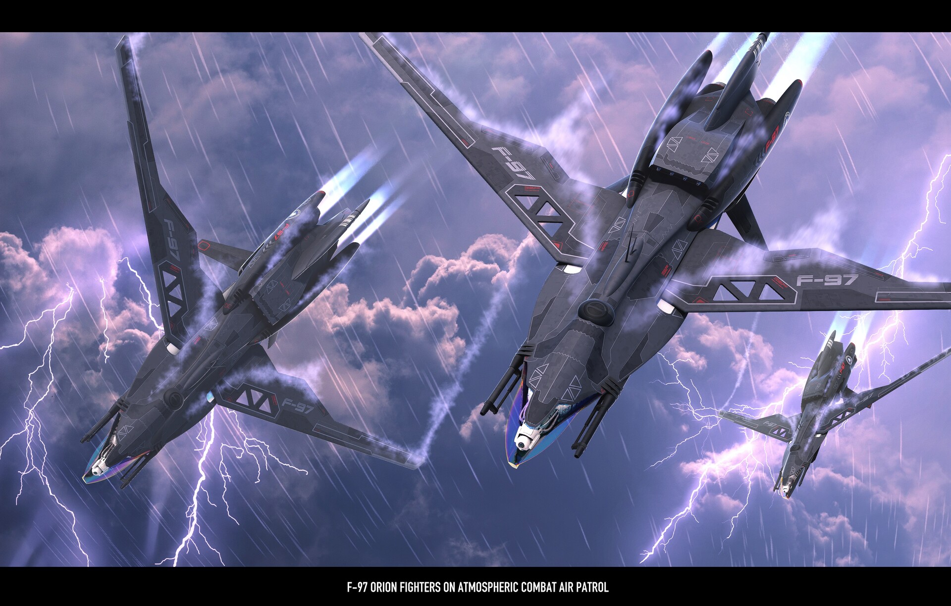 Black Crow Concepts - F-97 UAV Fighter