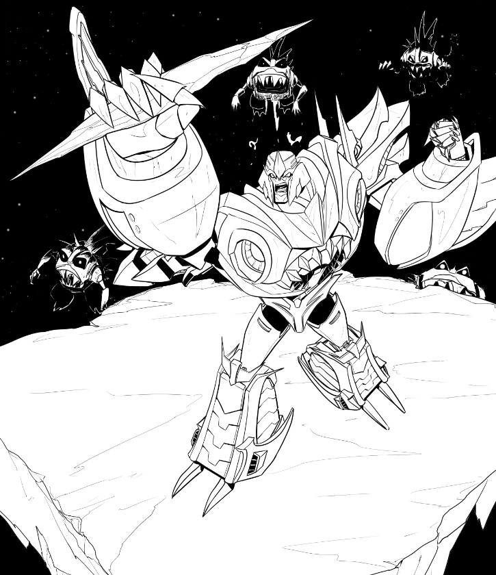 transformers beast hunters coloring pages