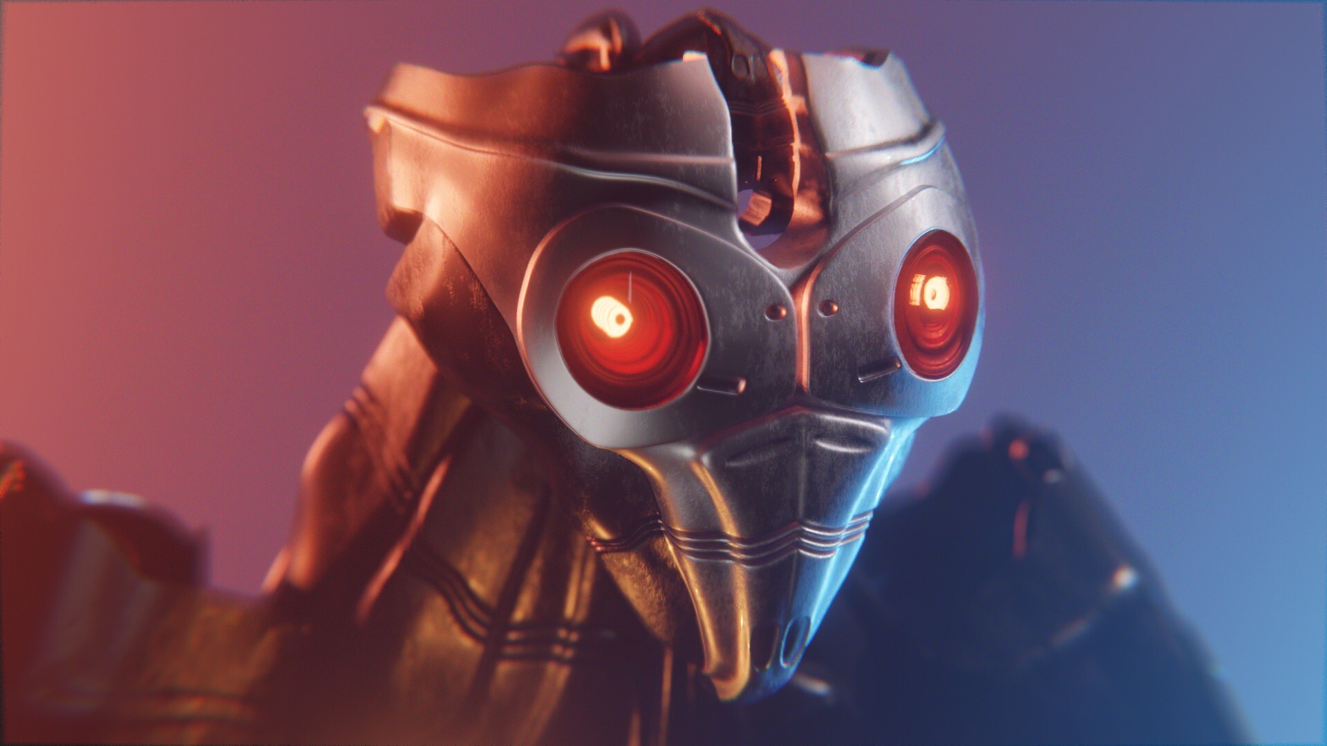 ArtStation - Robot Bird Modelled with Grease Pencil in Blender