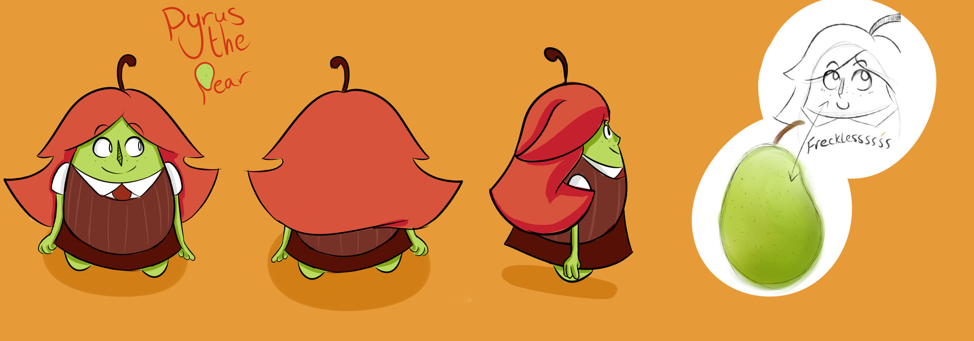 ArtStation - Pyrus the Pear - Model Sheet