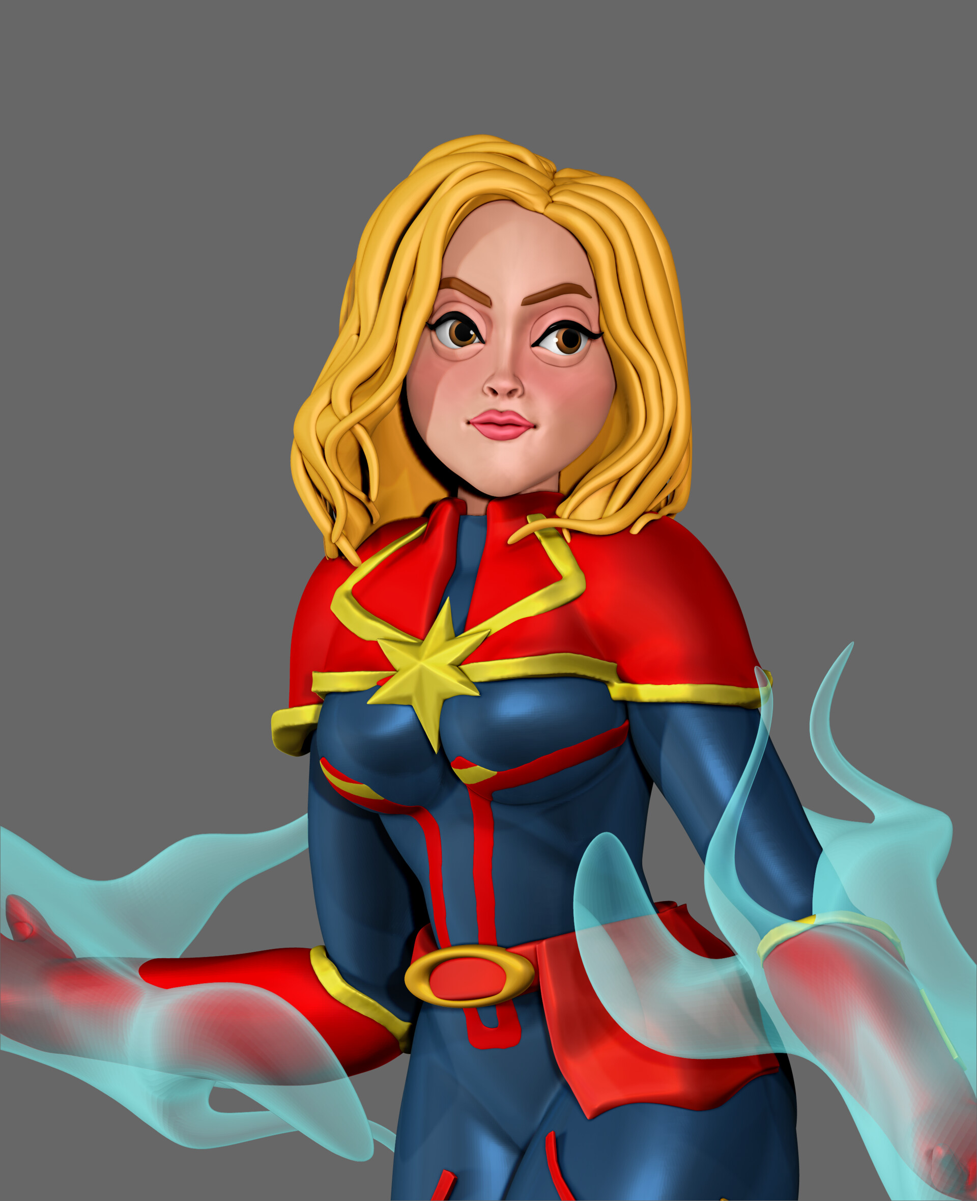 ArtStation - Captain Marvel character 3D