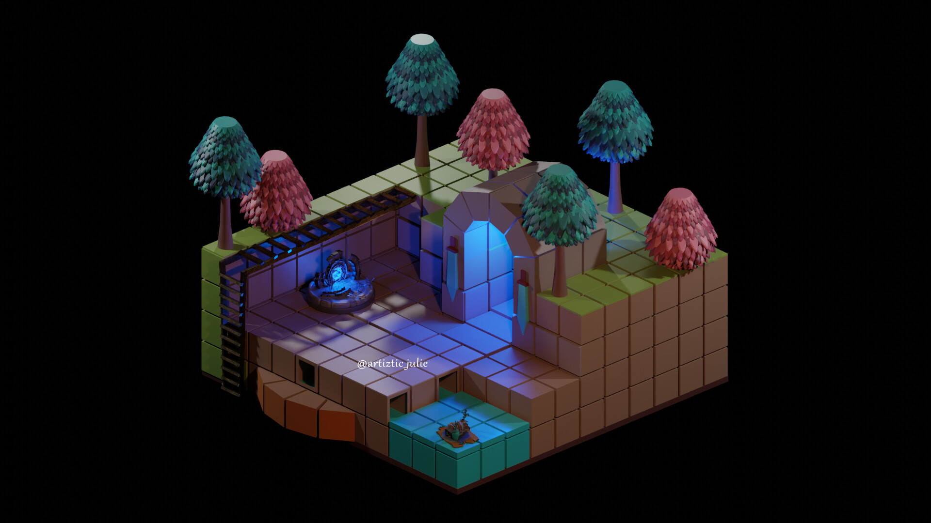 ArtStation - Isometric Mystic Environment