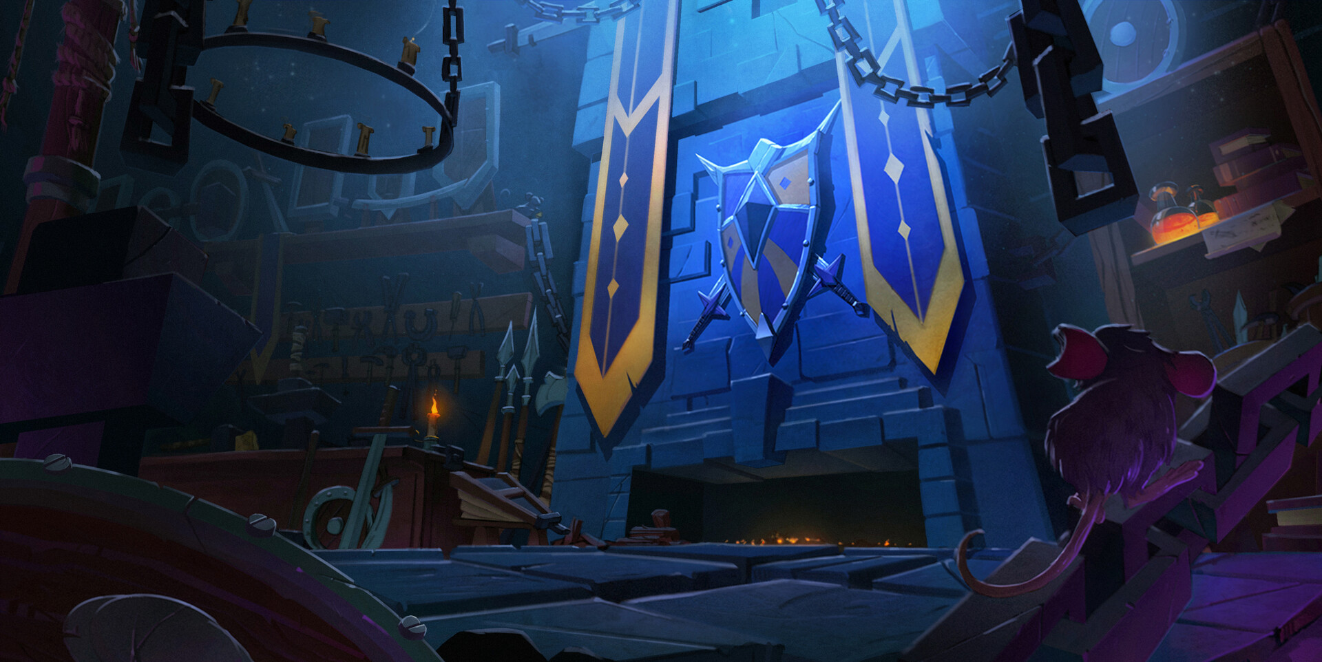 ArtStation - Night at the forge