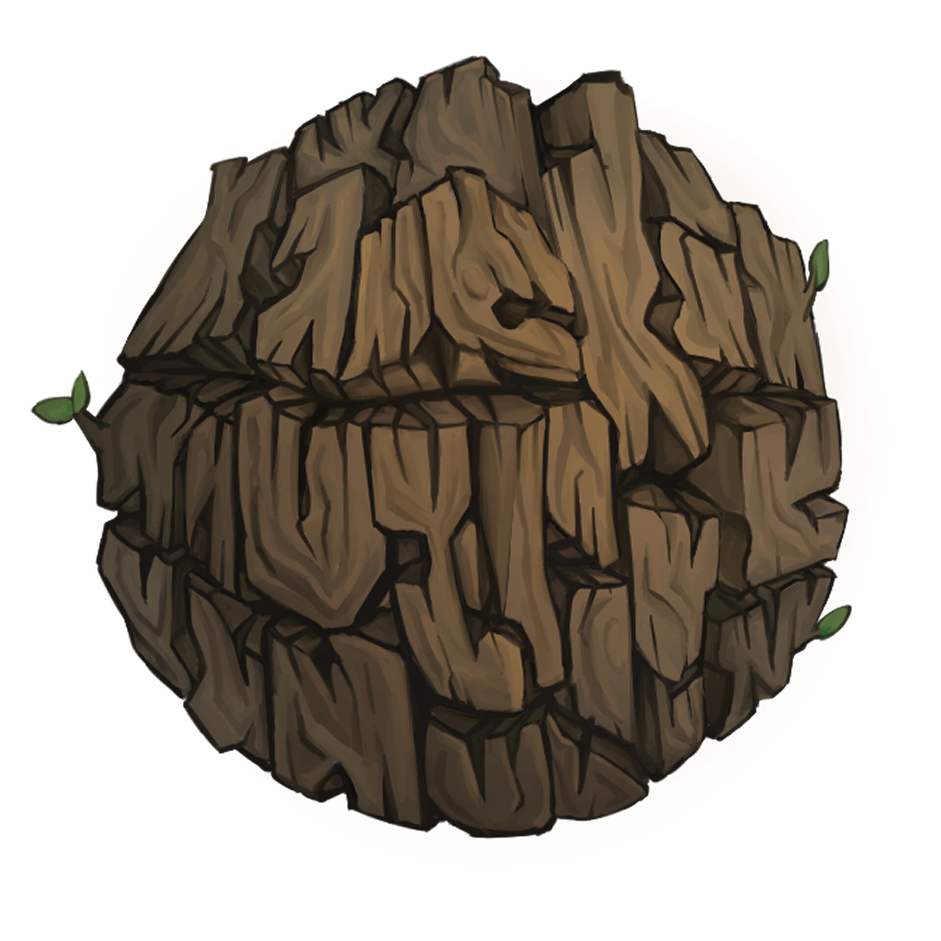 ArtStation - Wood Texture Ball